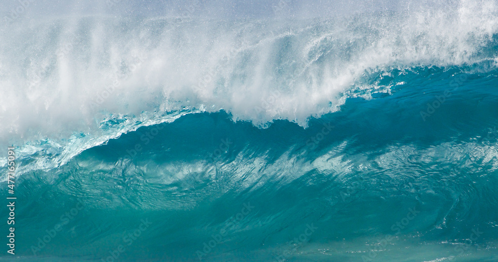 Big tropical ocean wave of high surf water Stock Photo | Adobe Stock