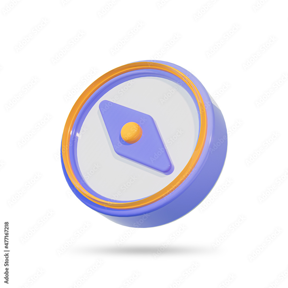location direction map navigation compass sign on white background ...