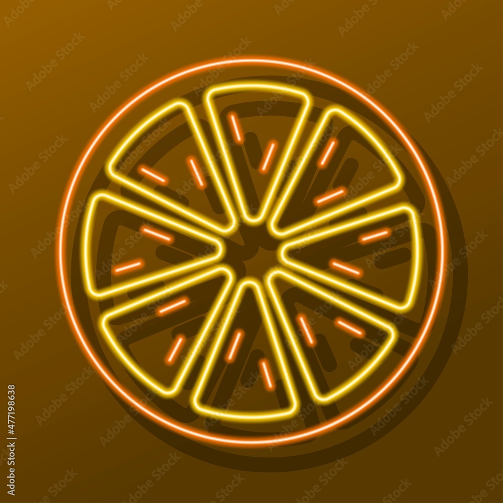 citrus neon sign, modern glowing banner design, colorful modern design ...