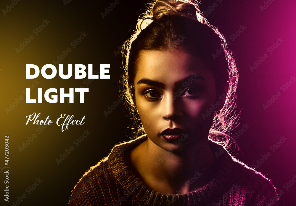 Double Light Effect Stock Template | Adobe Stock