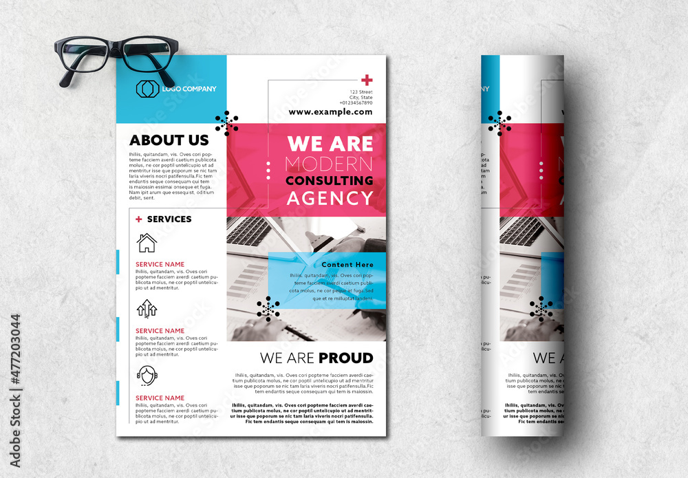 Business Flyer Layout Stock Template | Adobe Stock