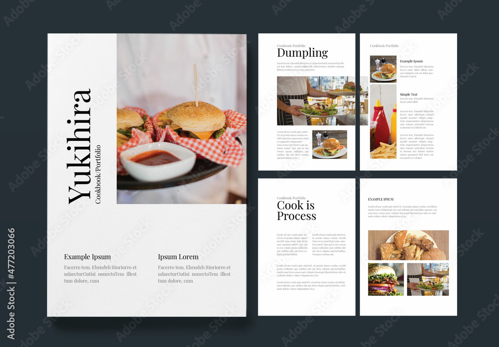 Food Brochure Layout Stock Template | Adobe Stock
