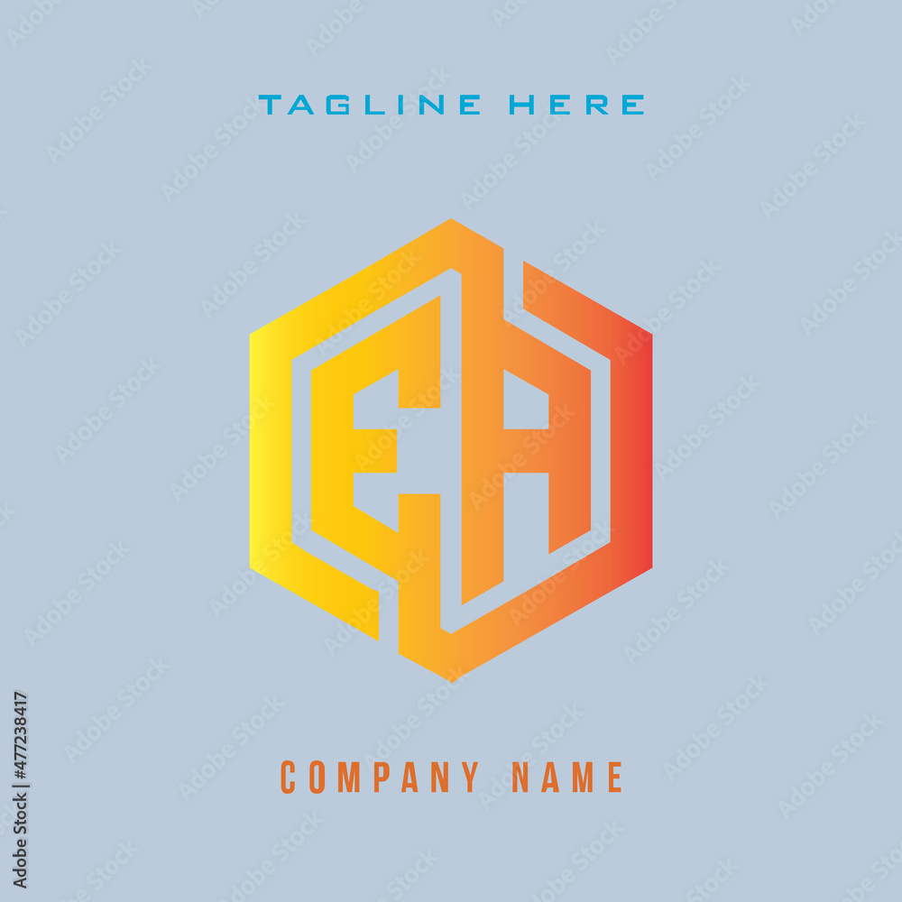 EA lettering logo is simple, easy to understand and authoritative Stock ...