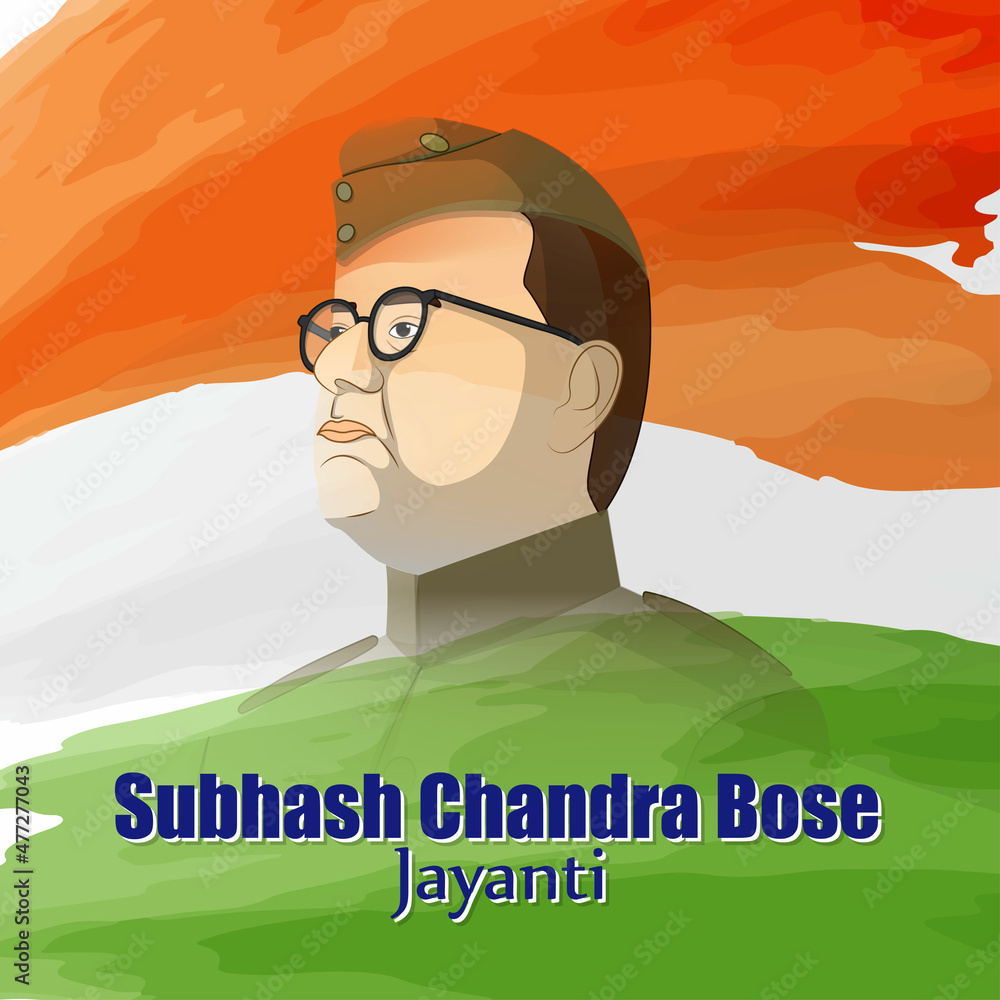 Vector illustration concept of Netaji Subhas Chandra Bose Jayanti, 23 ...