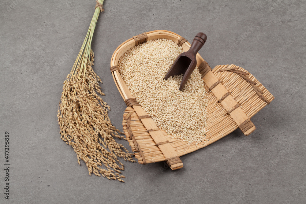 Brown rice, grain, mixed grains, organic grains, grains, ingredients ...