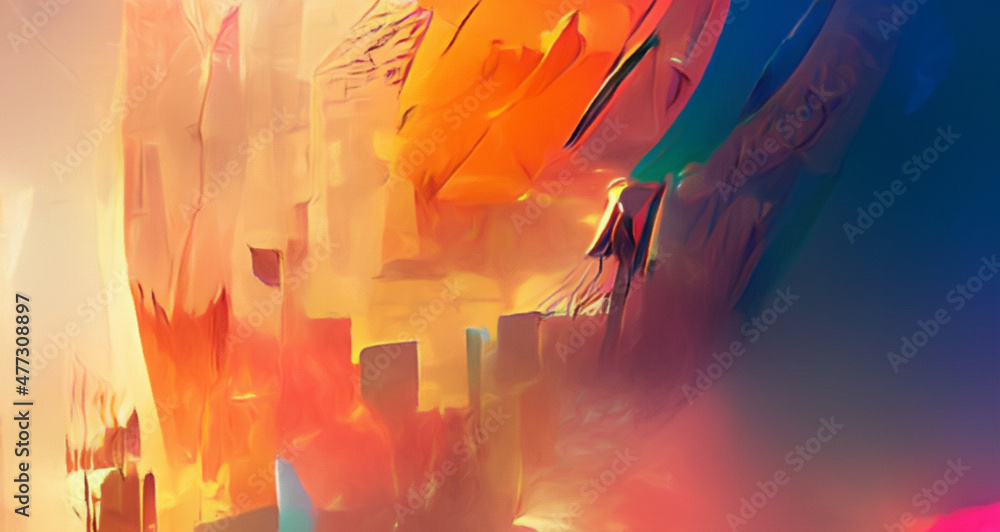 Abstract simple minimalism fantasy abstract background, fade matte ...