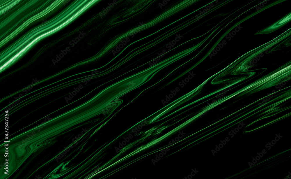 Green And Black Swirls