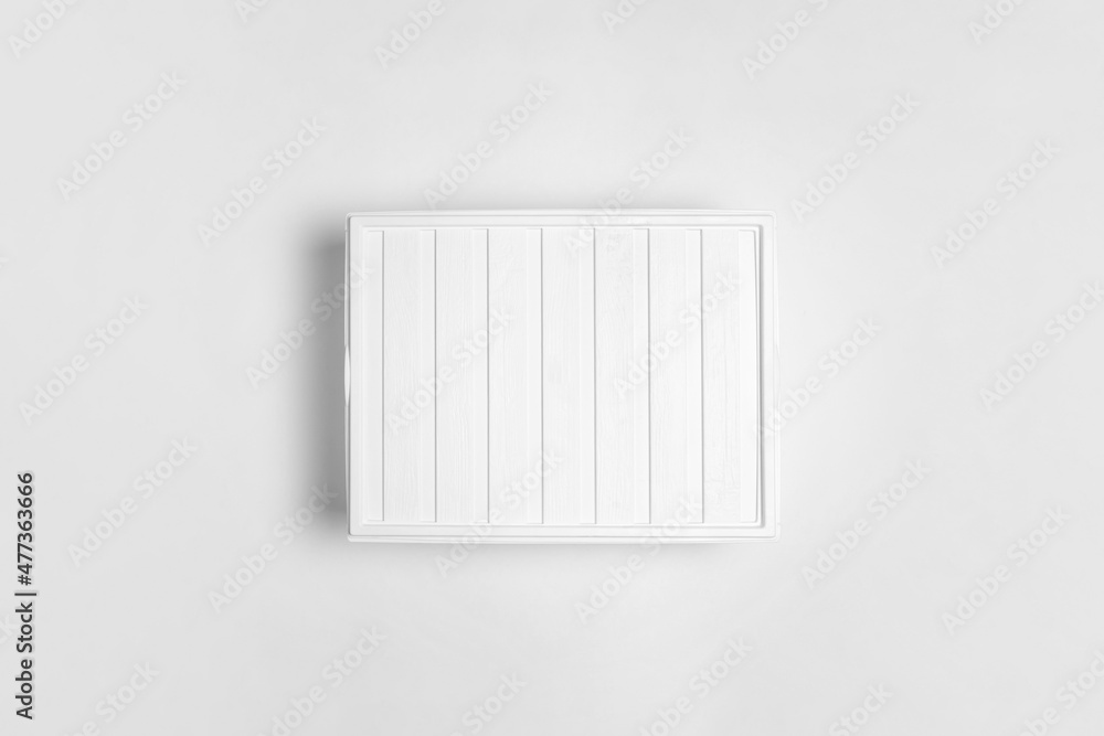 Plastic food storage box isolated on white background.High-resolution ...