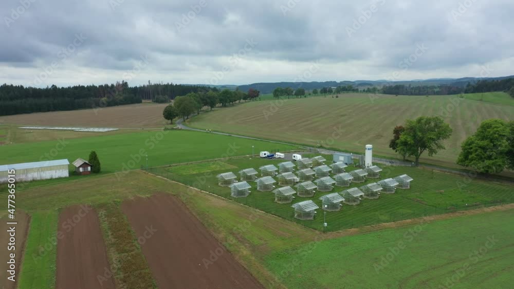 Science greenhouse research open top chambers climate change, corn ...