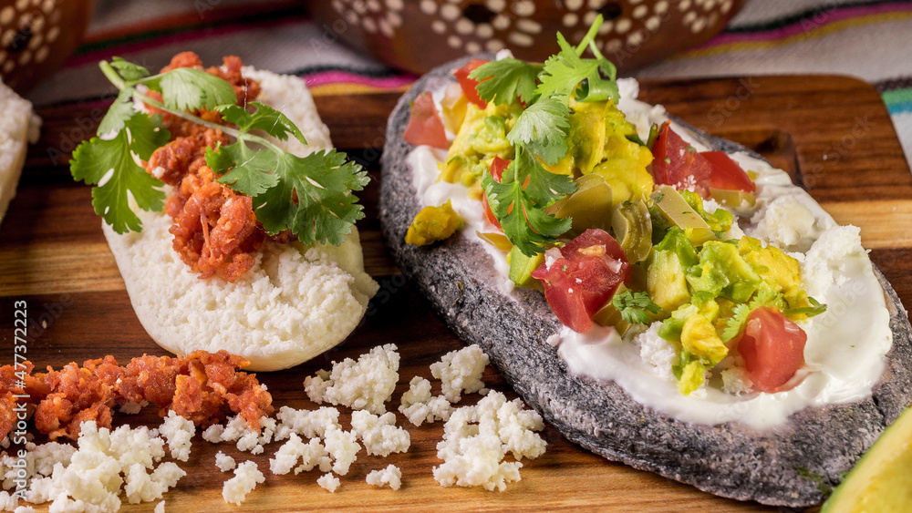 Comida típica mexicana, tlacoyo. Stock Photo | Adobe Stock