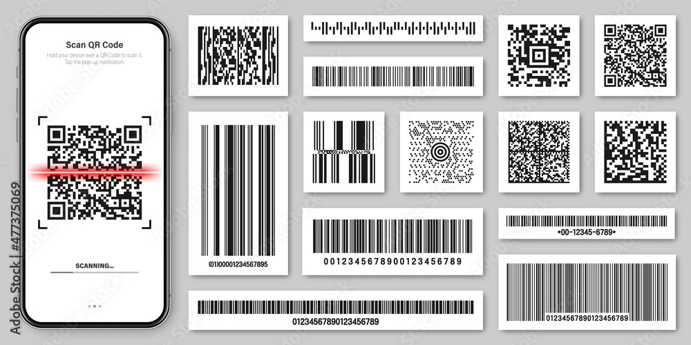 Photo & Art Print Product barcodes and QR codes, 32 pixels