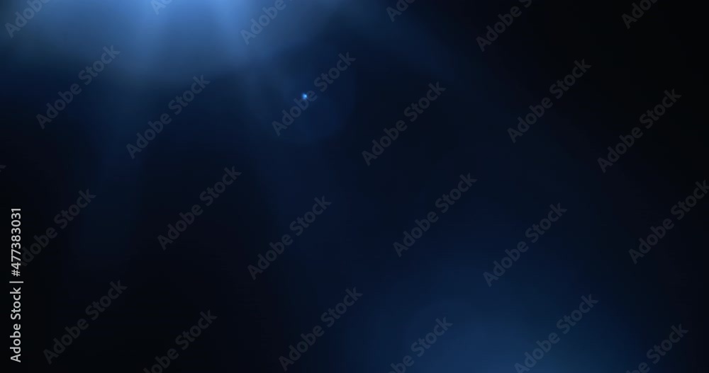 Cold color light leaks and lens flares from camera lens. Video overlays ...