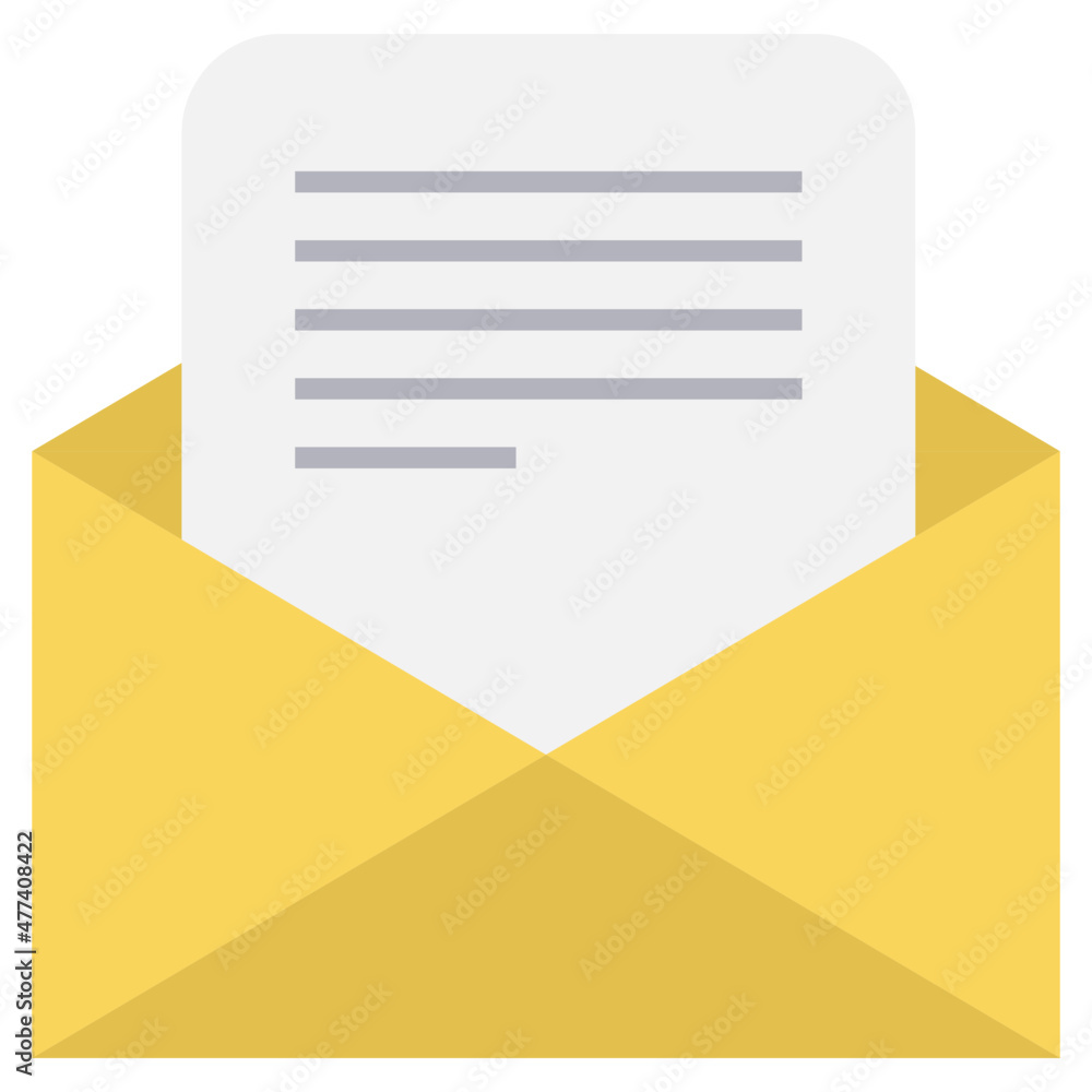 Open Mail Stock Vector | Adobe Stock