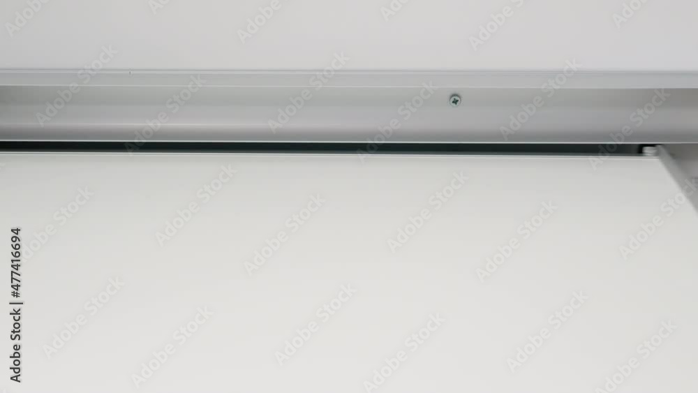 White Aluminum door rails for the modern wardrobe. Wardrobe sliding ...