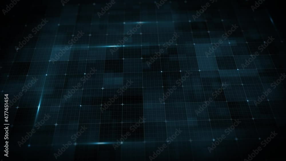 Abstract Digital Data Technology Grid Fx Background Loop/ 4k animation ...