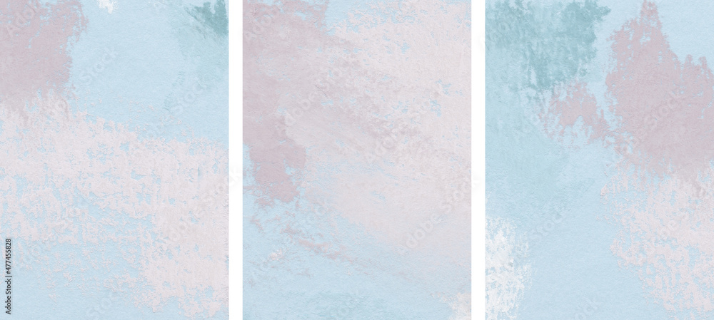 Abstract images. Three pastel backgrounds. Versatile artistic backdrop ...