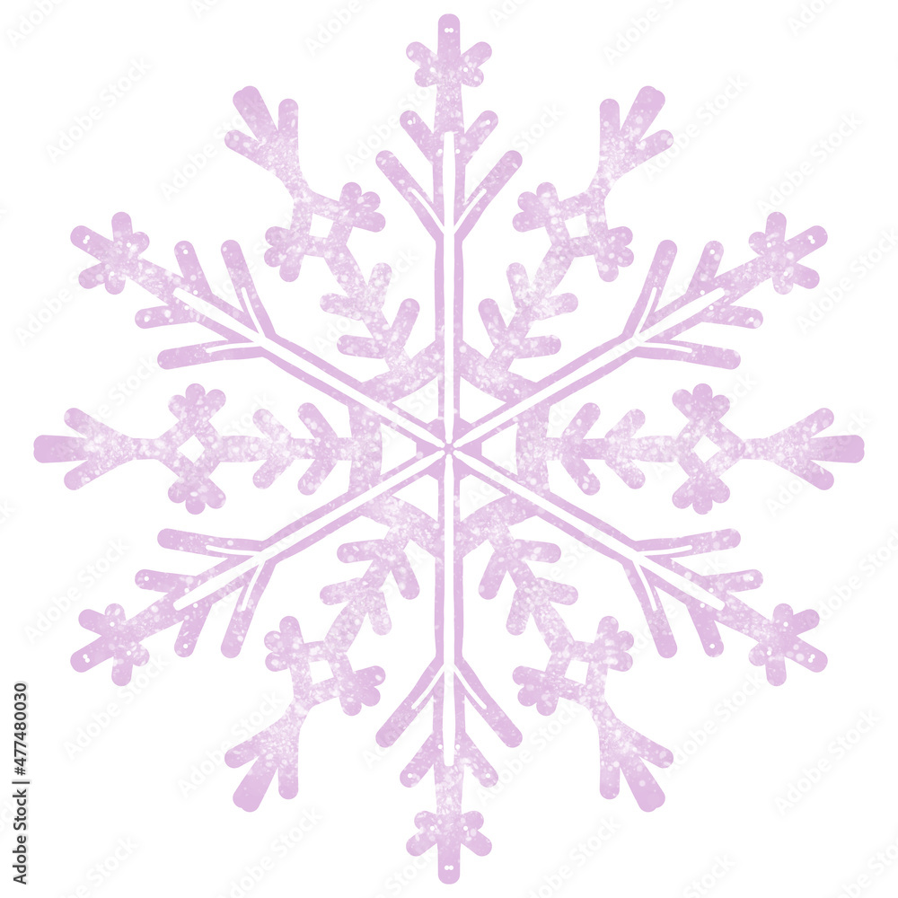 paint snowflakes illustration. sign of winter, cold weather, symbol of ...