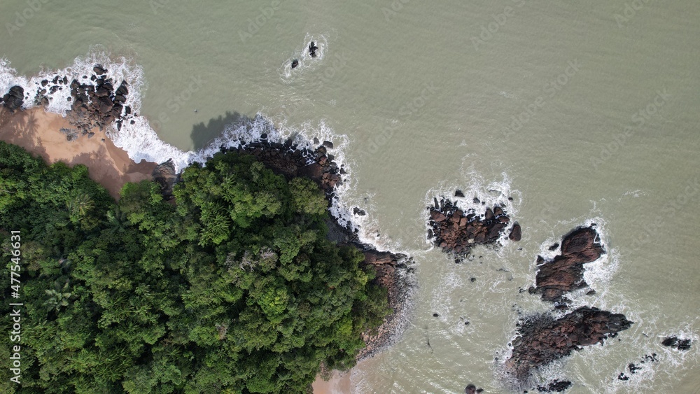 The Telok Teluk Melano Coastline and Serabang Beach at the most ...