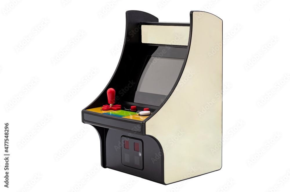 1980s entertainment, eighties video games and 80s gaming concept with ...