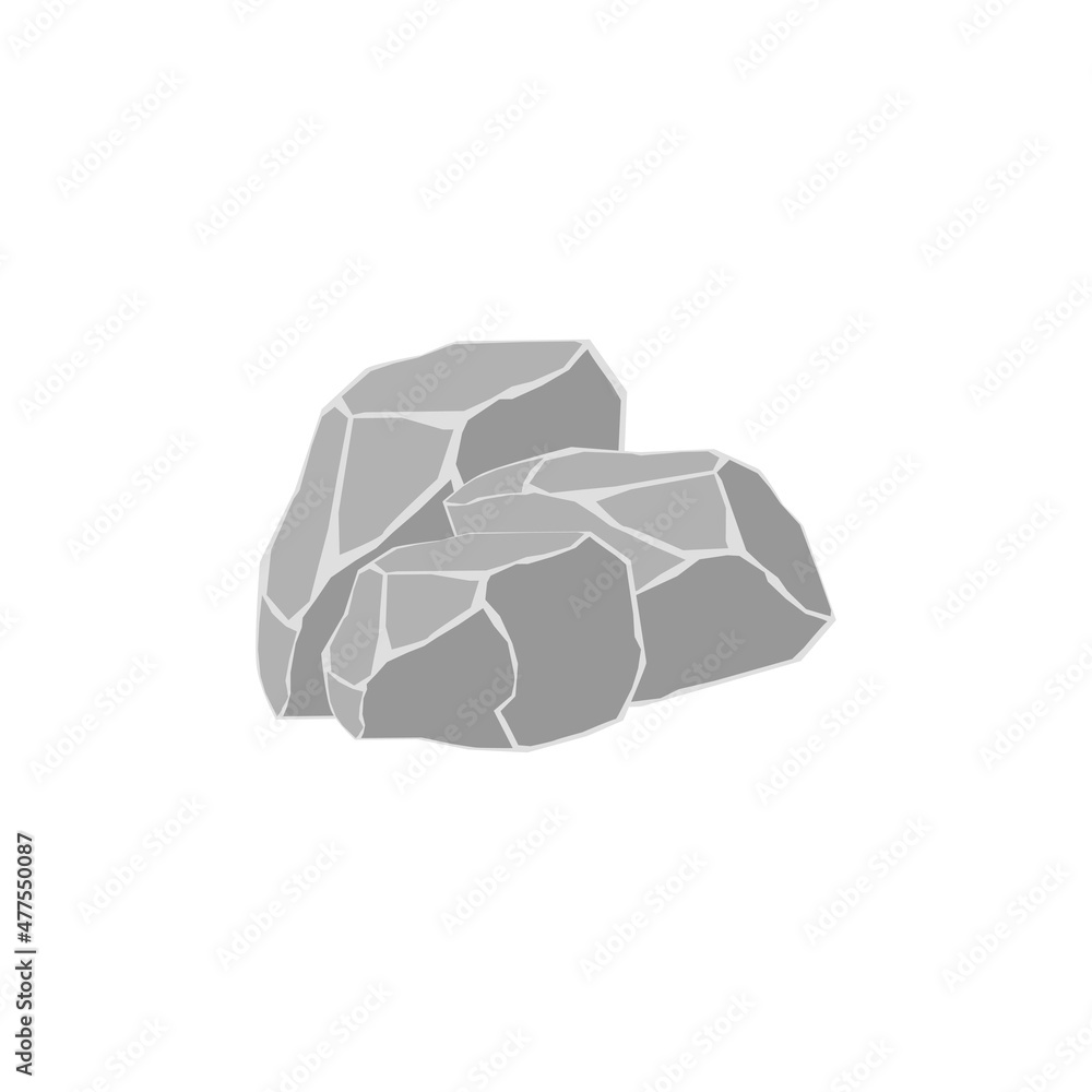 rock clipart design template vector Stock Vector | Adobe Stock