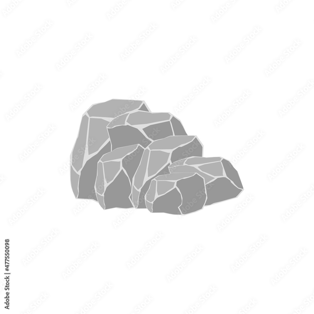 rock clipart design template vector Stock Vector | Adobe Stock