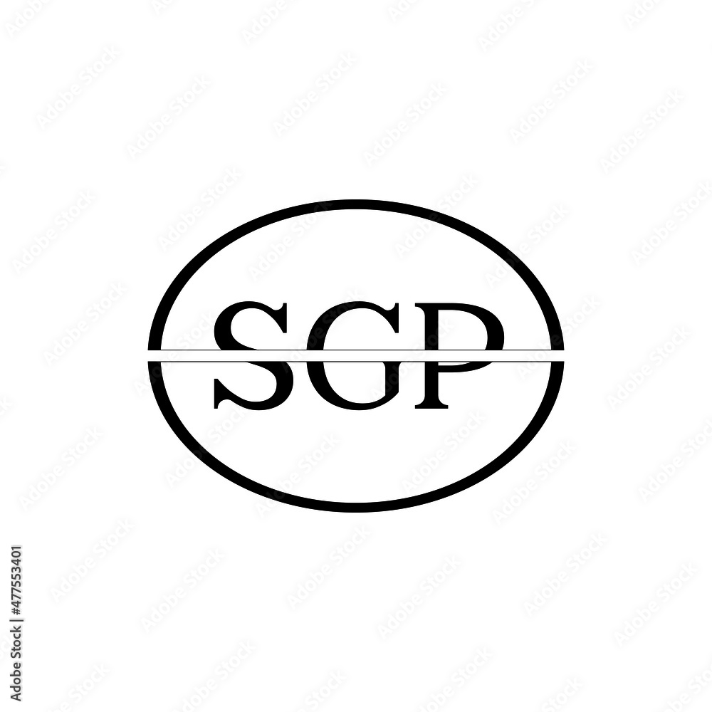 SGP letter logo design with white background in illustrator, vector ...
