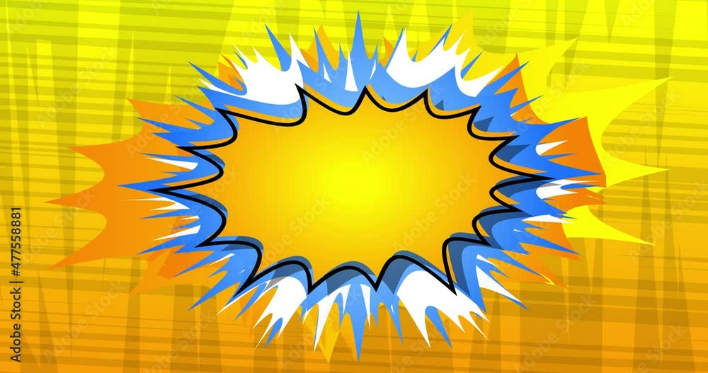 Comic Book Background. Motion poster. 4k animated Comics moving ...