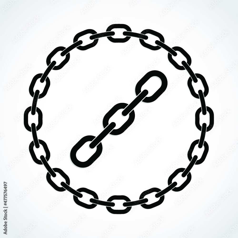 silhouette chain circle / vector illustration Stock Vector | Adobe Stock silhouette chain circle / vector illustration Stock Vector | Adobe Stock