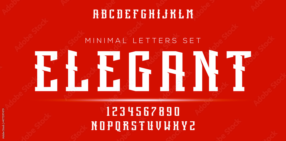 Luxury and Elegant Letter Font design with modern alphabets ...