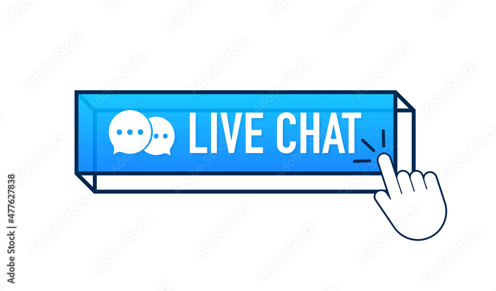 Chat talk bubble icon logo vector. Information icon vector. Live stream ...