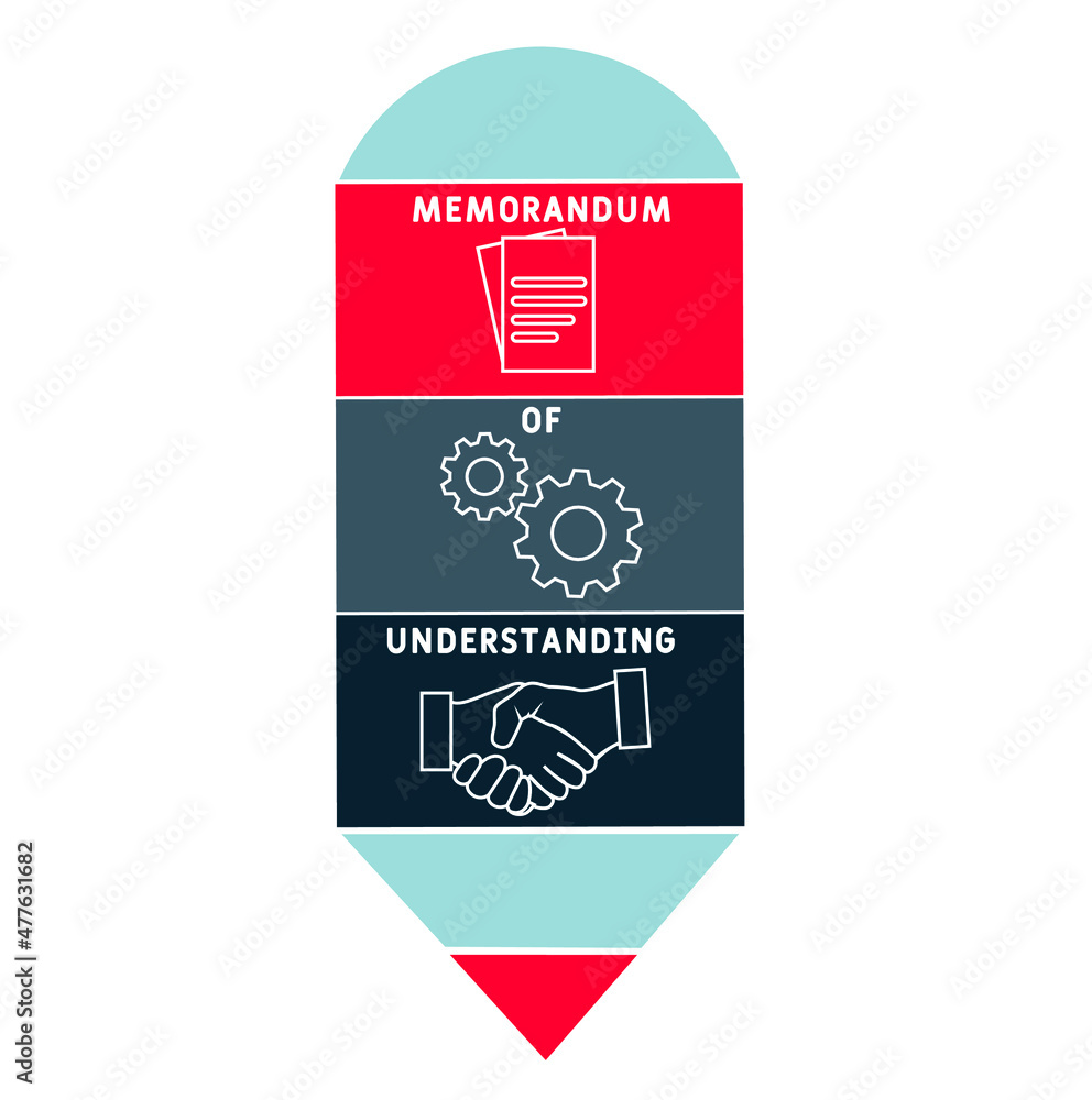 Vecteur Stock MOU - Memorandum Of Understanding acronym. business ...