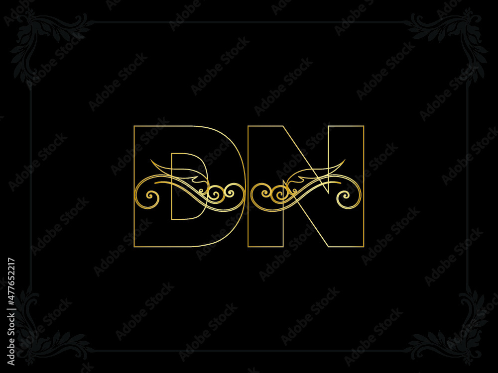 DN letter logo design, New Slime Dn Luxury Logo Design Stock Vector ...
