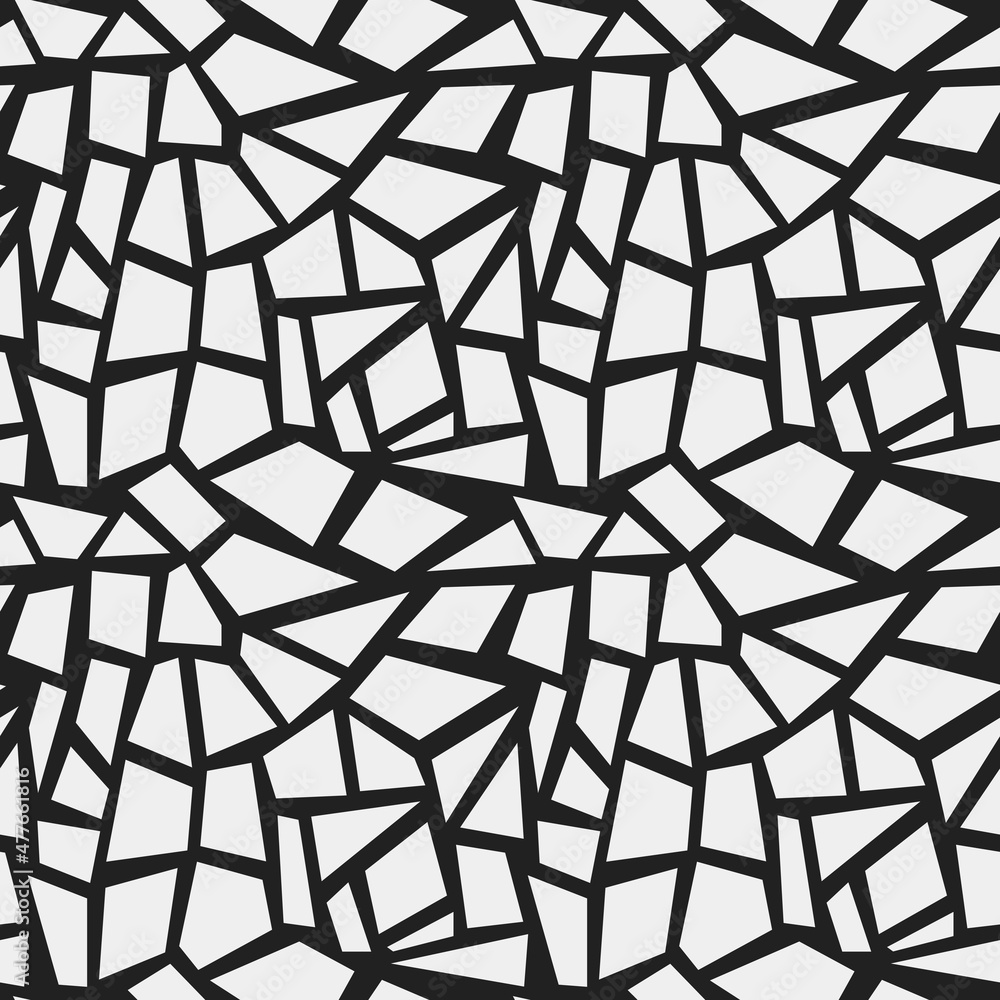 Broken white forms of dried earth or cracked glass. Vector from white ...