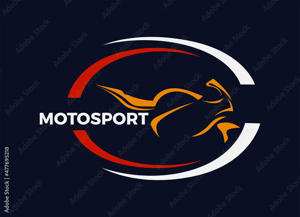 Motorsport Logo Design Template. Vector Logo Designs. Stock Vector ...