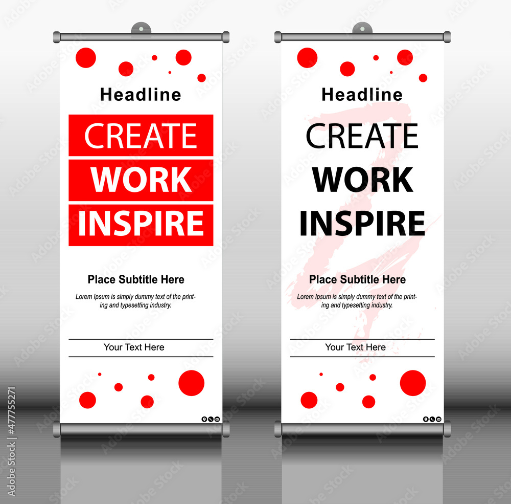 Modern Exhibition simple Advertising Trend Business Roll Up Banner ...