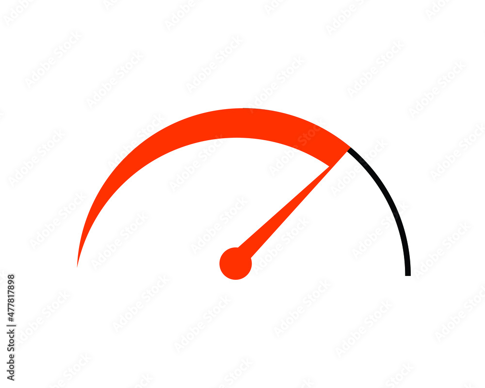 colored speedometer illustrations. a simple drawing of transportation ...