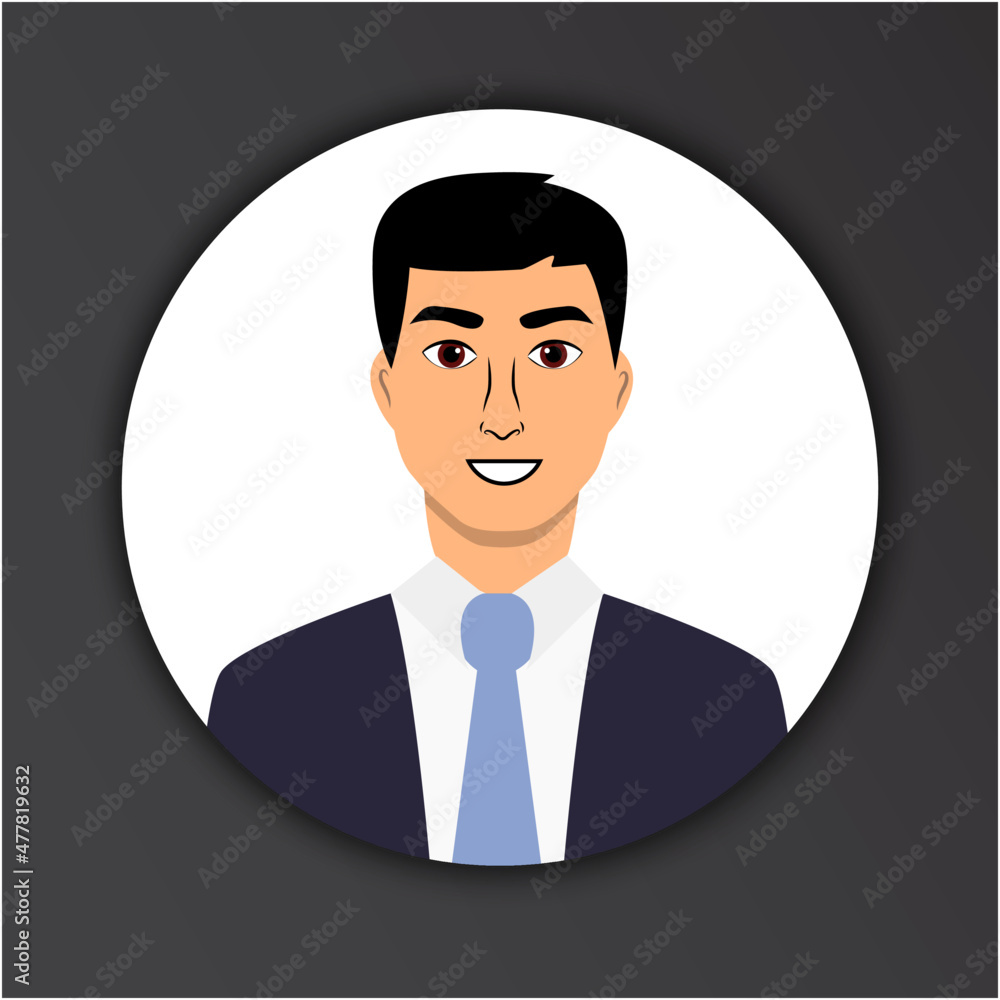 Professional Male Portrait, Businessman, male avatar, Human characters ...