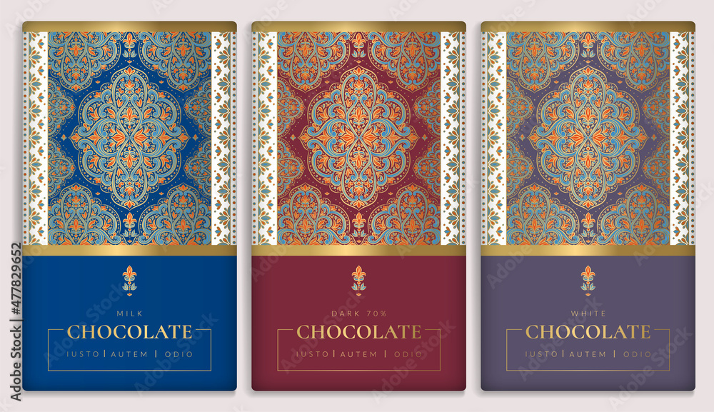 Poster Luxury packaging design of chocolate bars – Wall Art | UkPosters
