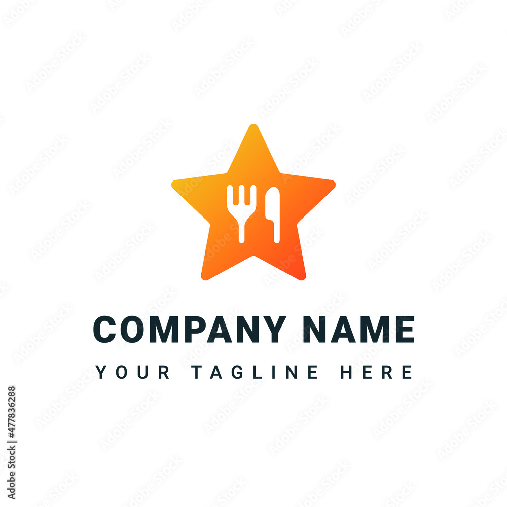 Food service logo, restaurant logo, food logo vector illustration ...