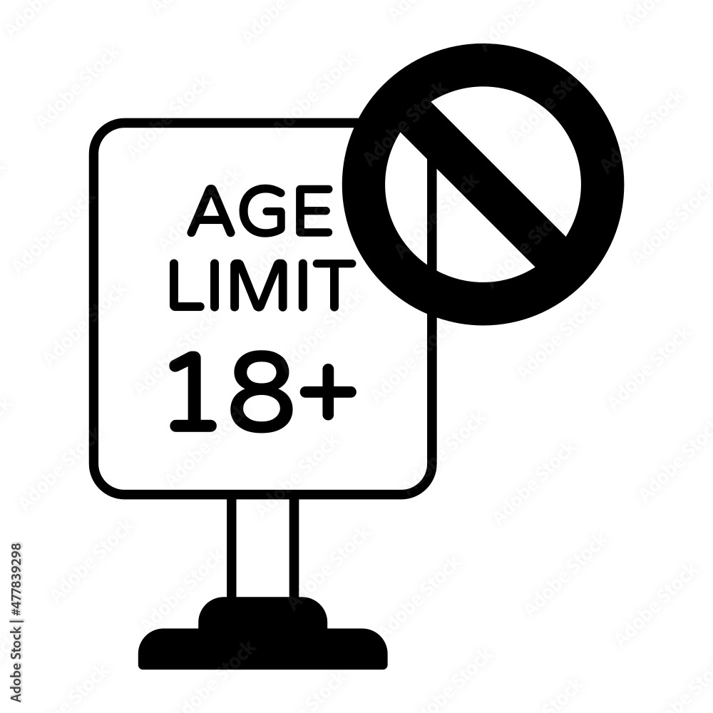 Minimum age for sale of tobacco products from 18 Concept, Age Limit ...