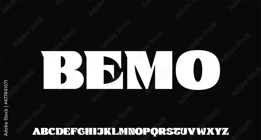 BOLD LUXURY TYPEFACE FONT for branding and poster Stock Vector | Adobe ...