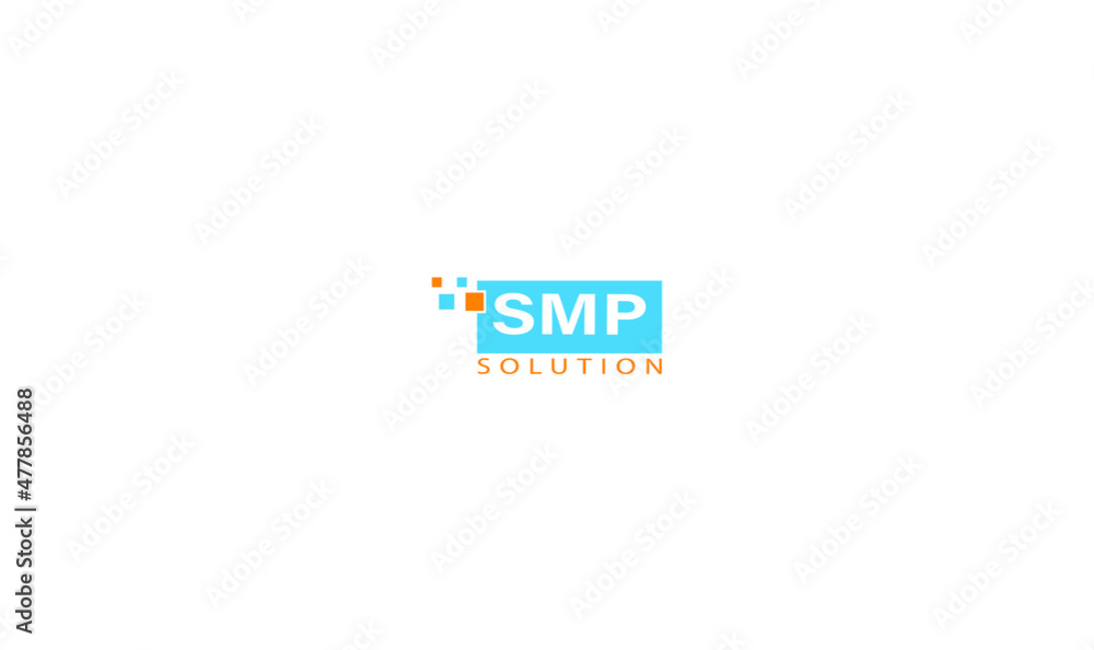 letter smp tech logo design Stock Vector | Adobe Stock