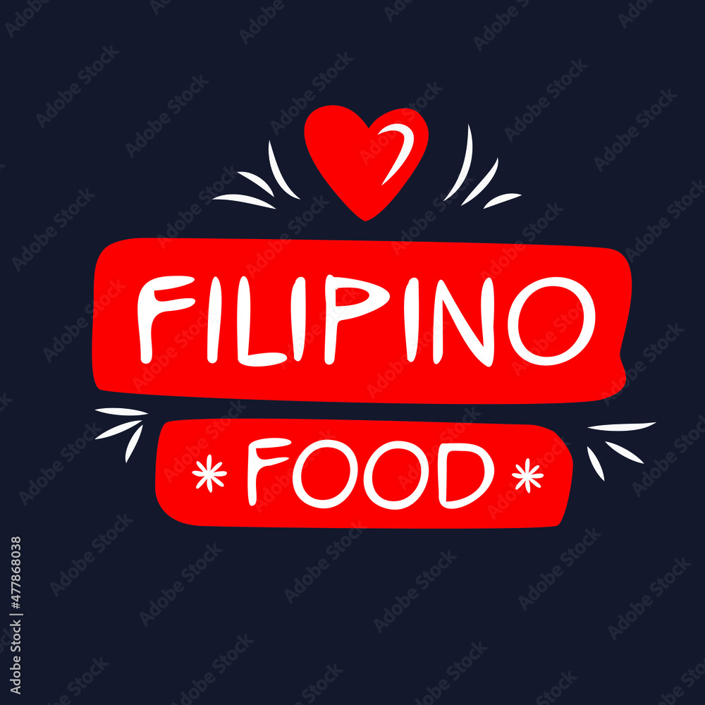 Creative (Filipino food) logo, sticker, badge, label, vector ...