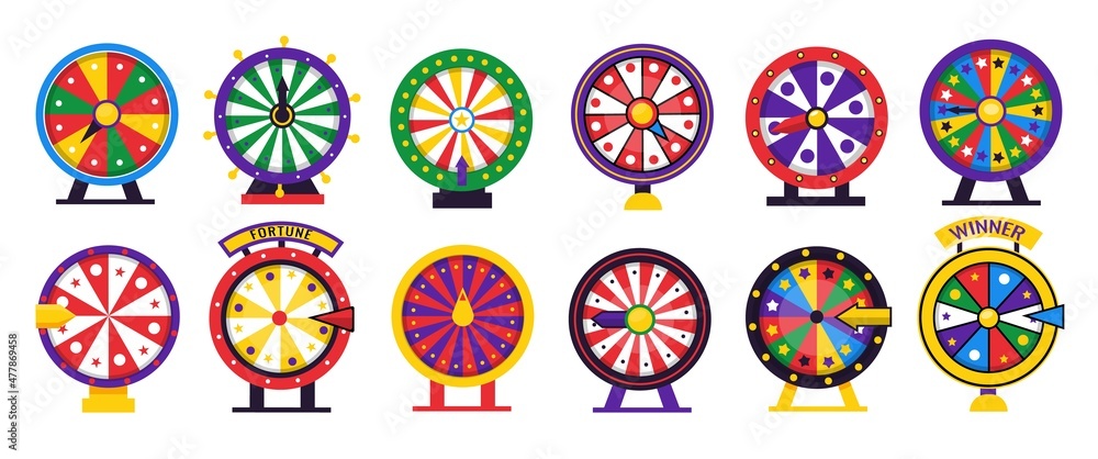Prize Wheel Cartoon