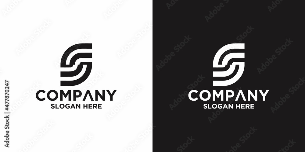 Initial Letter S Logo Vector Design Stock Vector | Adobe Stock