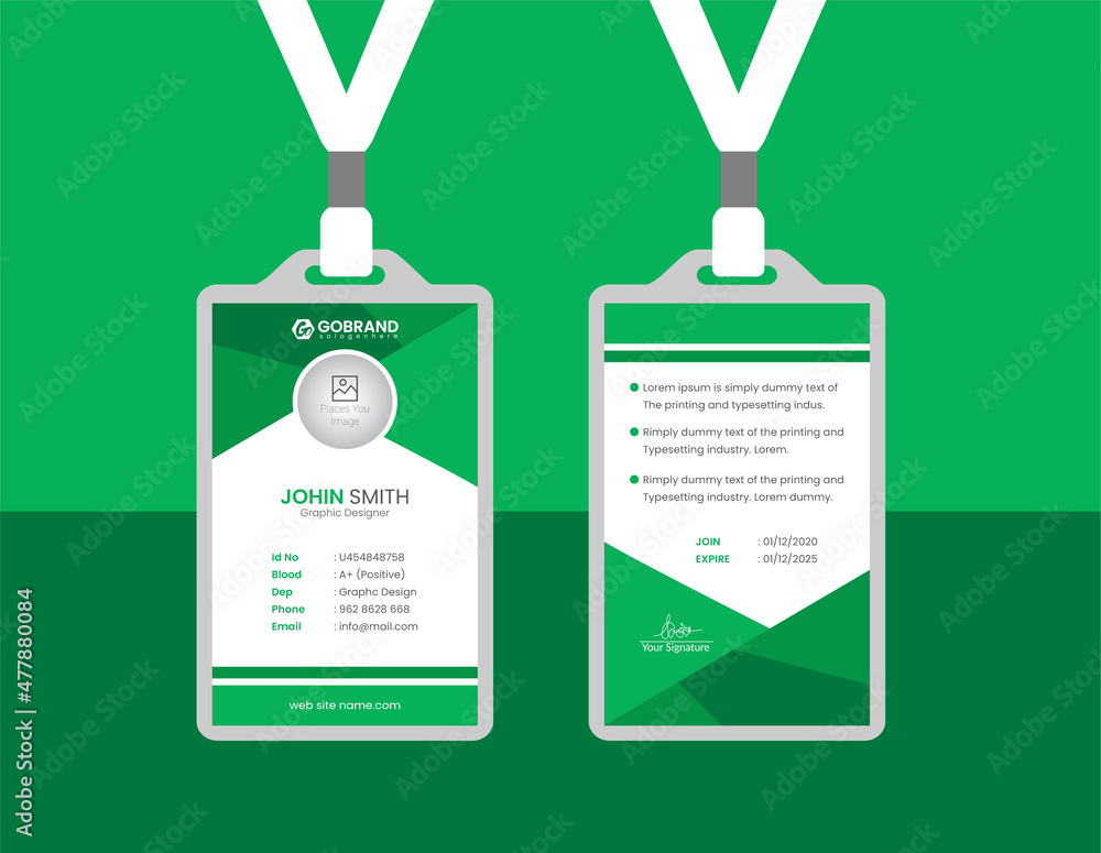 Corporate id Card Design, Office id Card Design, Agency id Card ...