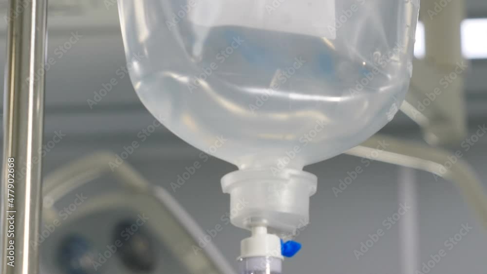 Infusion dripping. Medical IV Drop Rate. medical dropper close up. Drop ...
