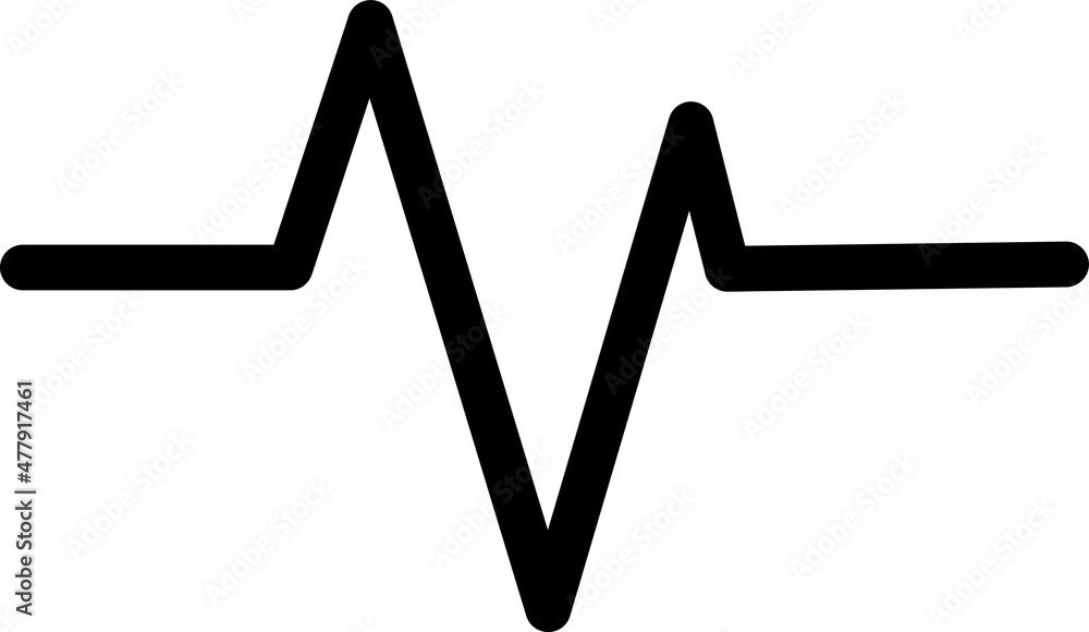 ECG wave - cardiogram symbol. Medical icon.eps Stock Vector | Adobe Stock