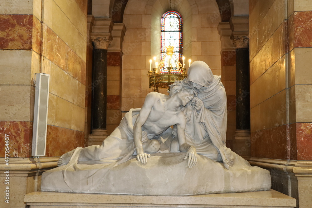 Intérieur de la cathédrale de la Major, ou cathédrale Sainte Marie ...