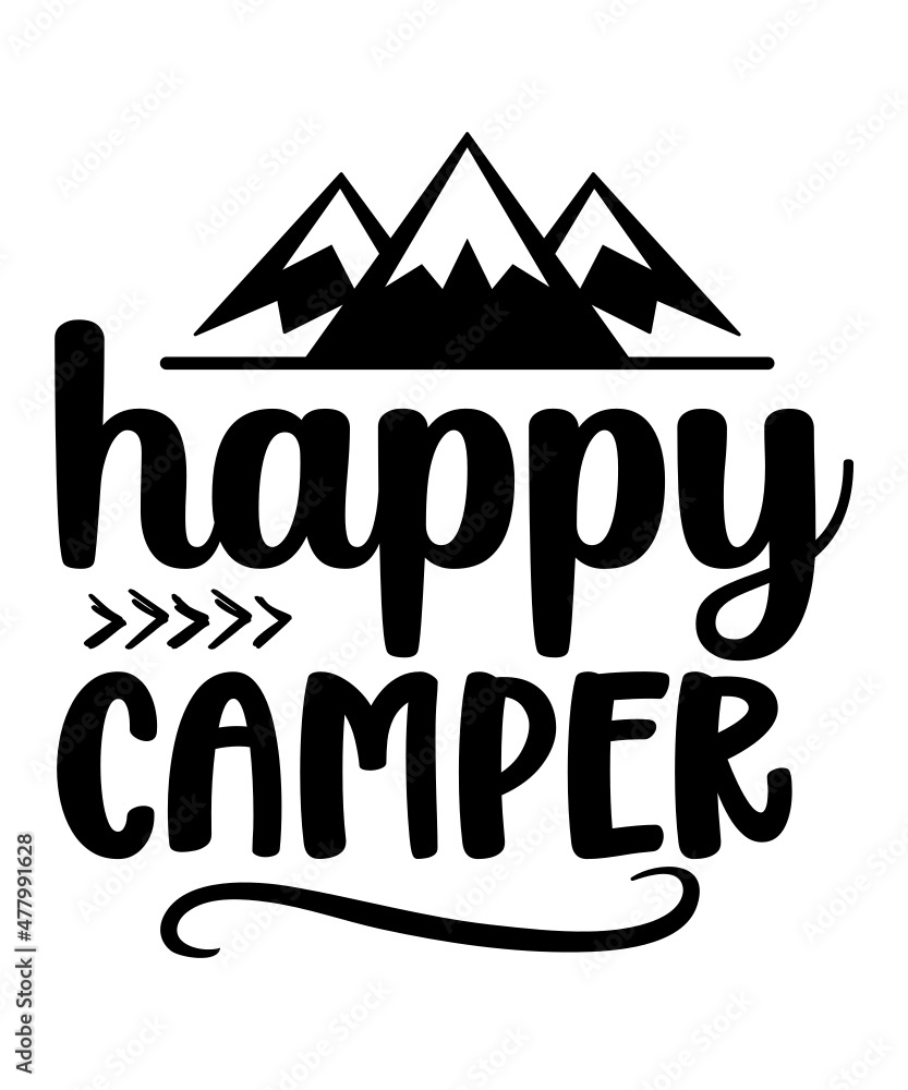 Camping Bundle Svg Camper Svg Camping Svg Adventure Svg Happy